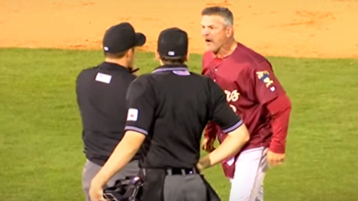 Baseball manager throws epic tantrum