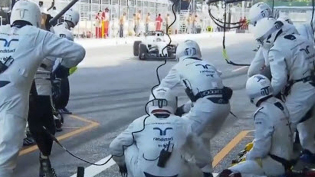 Formula One: Williams clock record time with slick pit stop