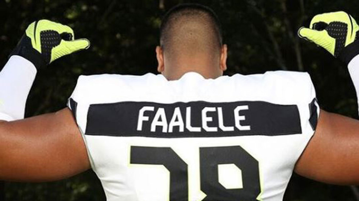 Aussie giant Daniel Faalele makes surprise college football choice