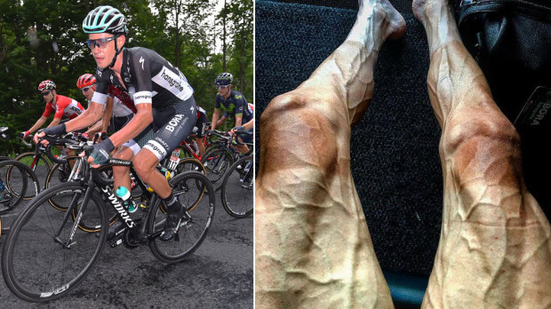 Tour de France: Polish cyclist Pawel Poljanski shows off the veins in ...