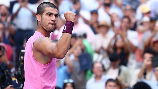 US Open 2025: Carlos Alcaraz vs Arthur Rinderknech highlights, behind ...