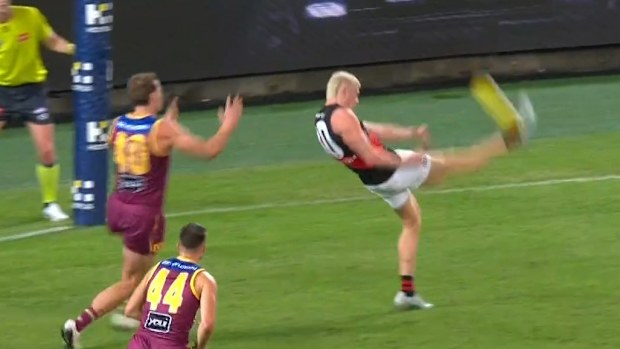 AFL news 2025, Nate Caddy goal of the year video in Essendon Bombers ...