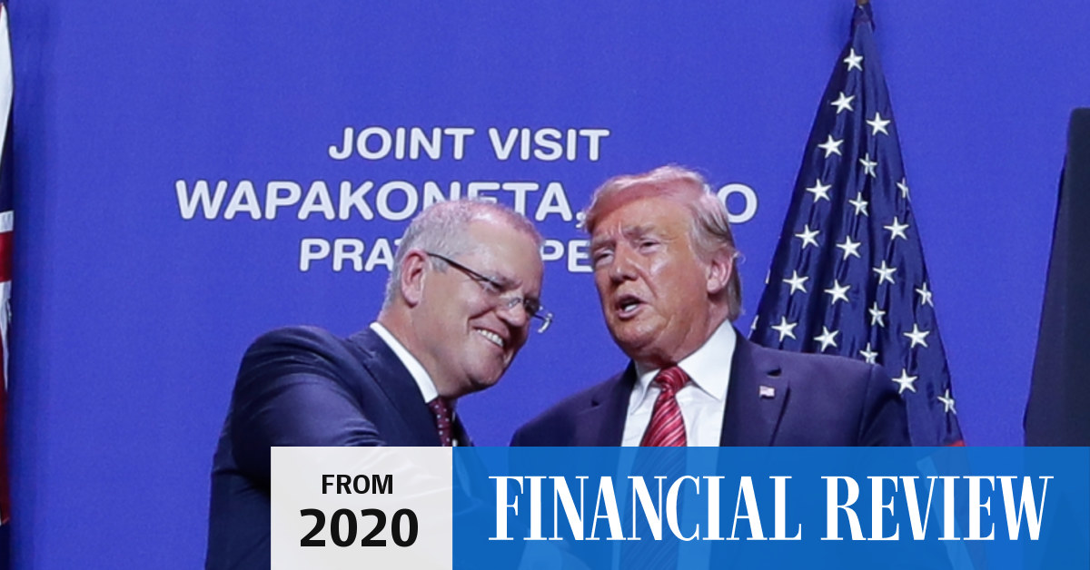 Trump gives Morrison a gong on the way out the door