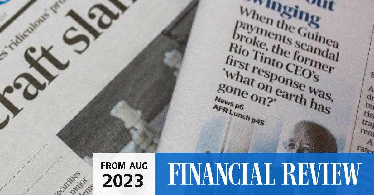 Financial Review remains most-read business masthead: Roy Morgan