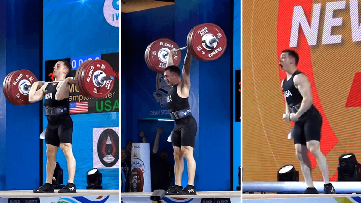 Weightlifting world record lift | American Hampton Norris nails 61kg mark, Olympic Games gold ...