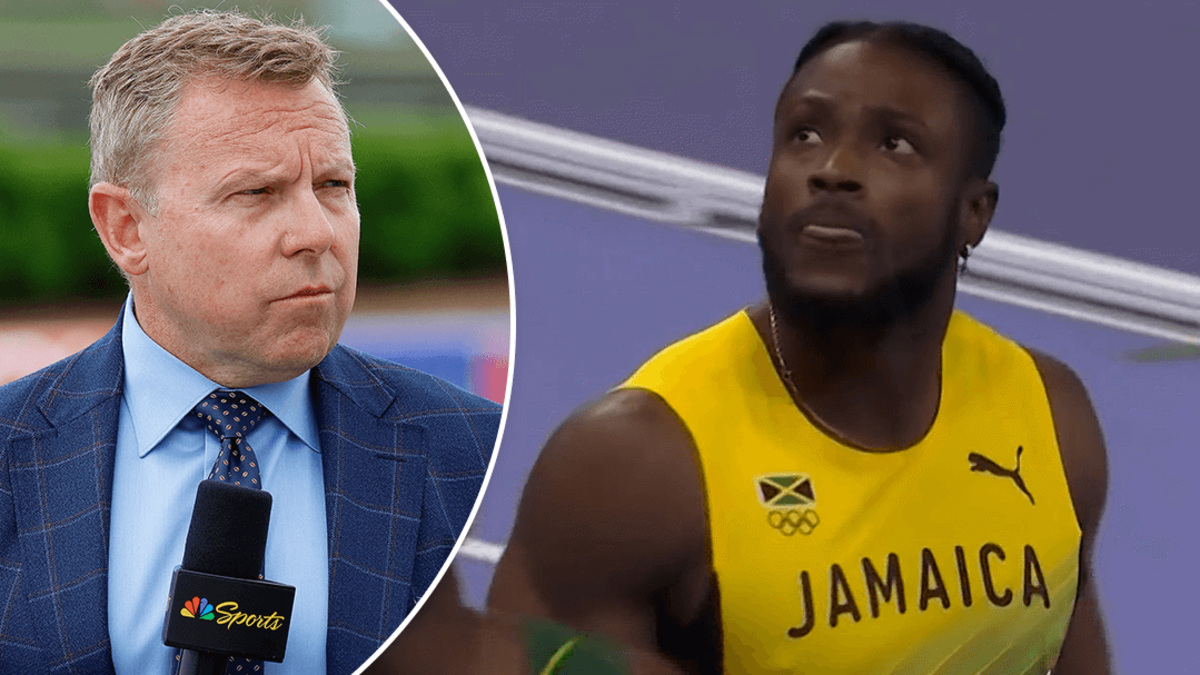 Paris Olympics 2024: men's 100m final, NBC's Aussie Leigh Diffey calls it for Kishane Thompson