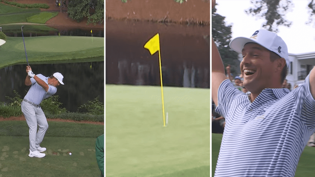 US Masters golf 2024 news: Bryson DeChambeau slam dunk hole in one ...