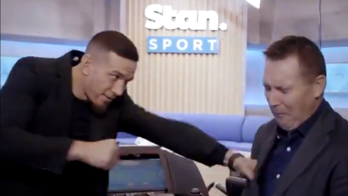 Sonny Bill Williams Stan Sport Nine commentator Andrew Mehrtens video