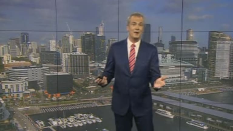 Seven weather presenter David Brown delivers forecast from memory after ...