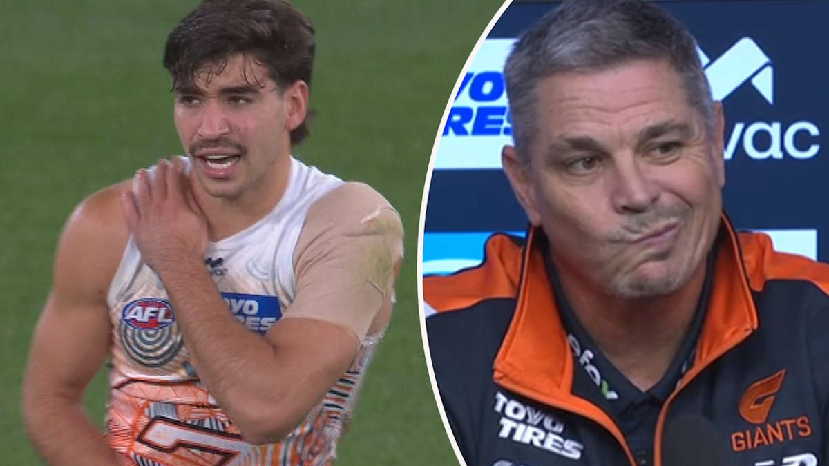 AFL news 2025 | Toby Bedford stop in play; GWS Giants vs Carlton Blues ...