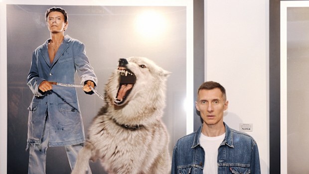 Bowie, Iman and Markus Klinko's smuggled wolf