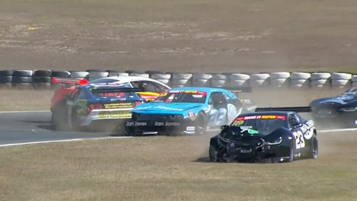 SpeedSeries news | Trans Am race canned after lap one pile-up leaves ...