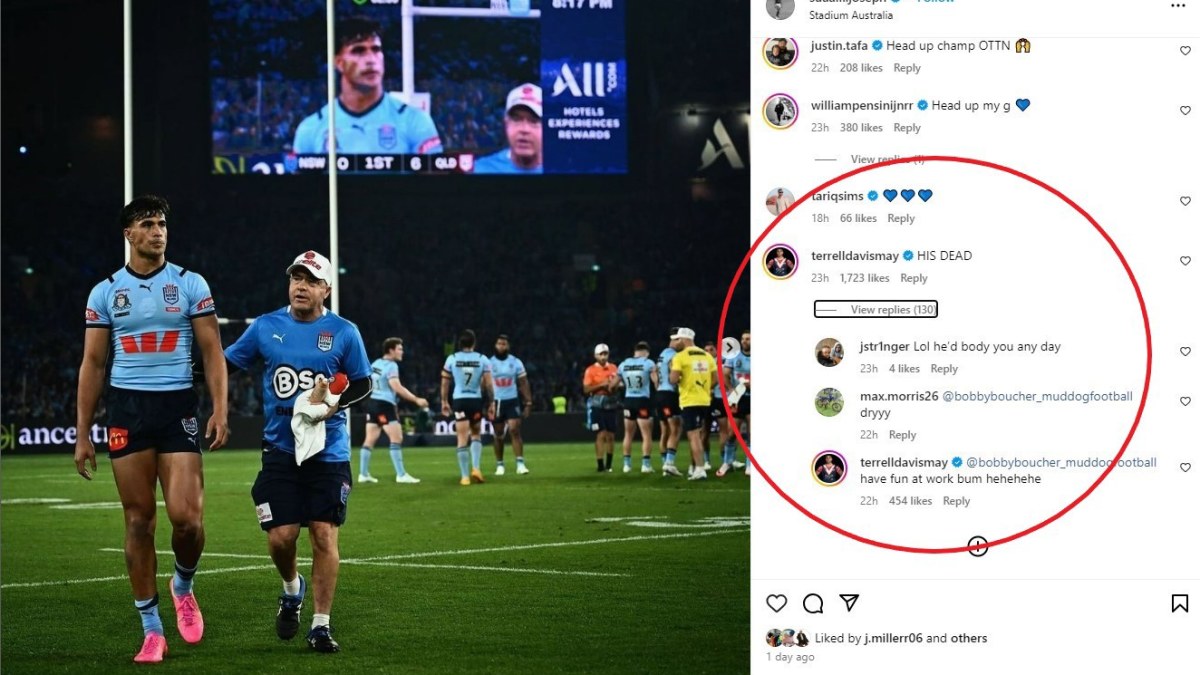 State of Origin news 2024, Terrell May hammered for Instagram comment ...