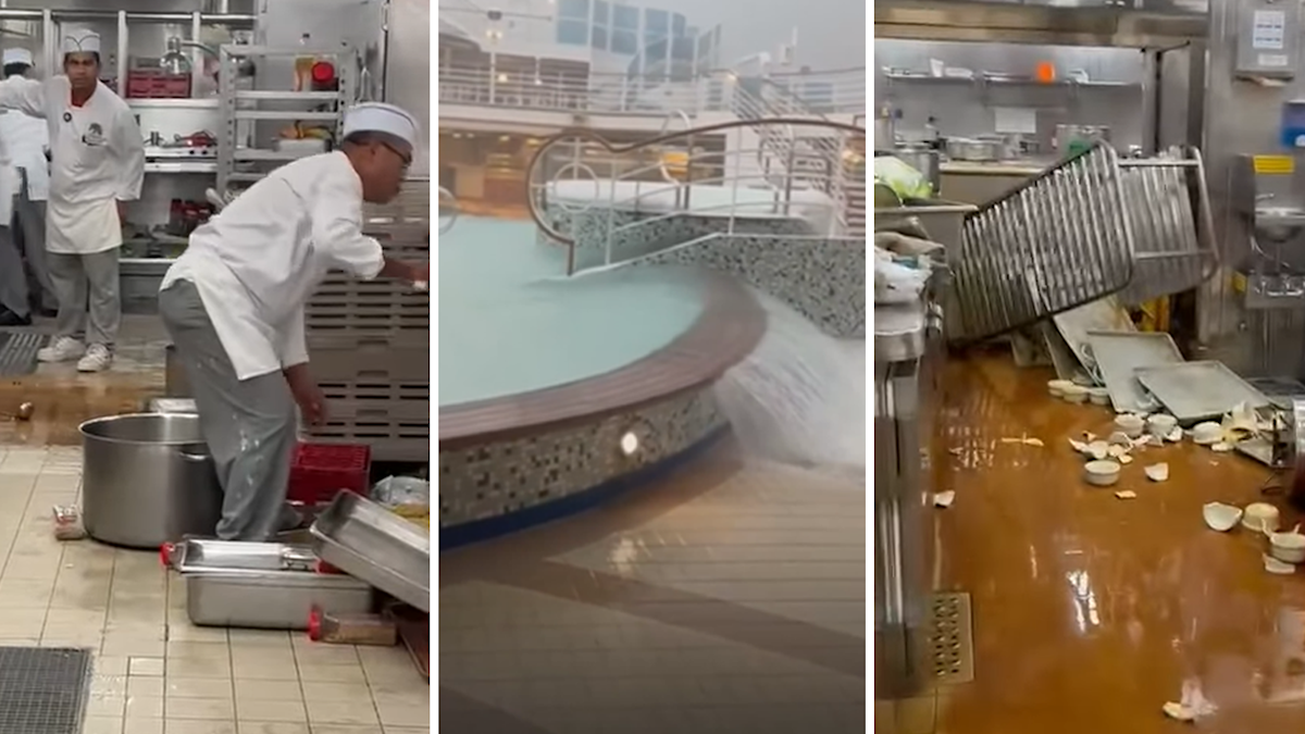 Crown Princess cruise ship: Sixteen people injured as cruise ship hits ...