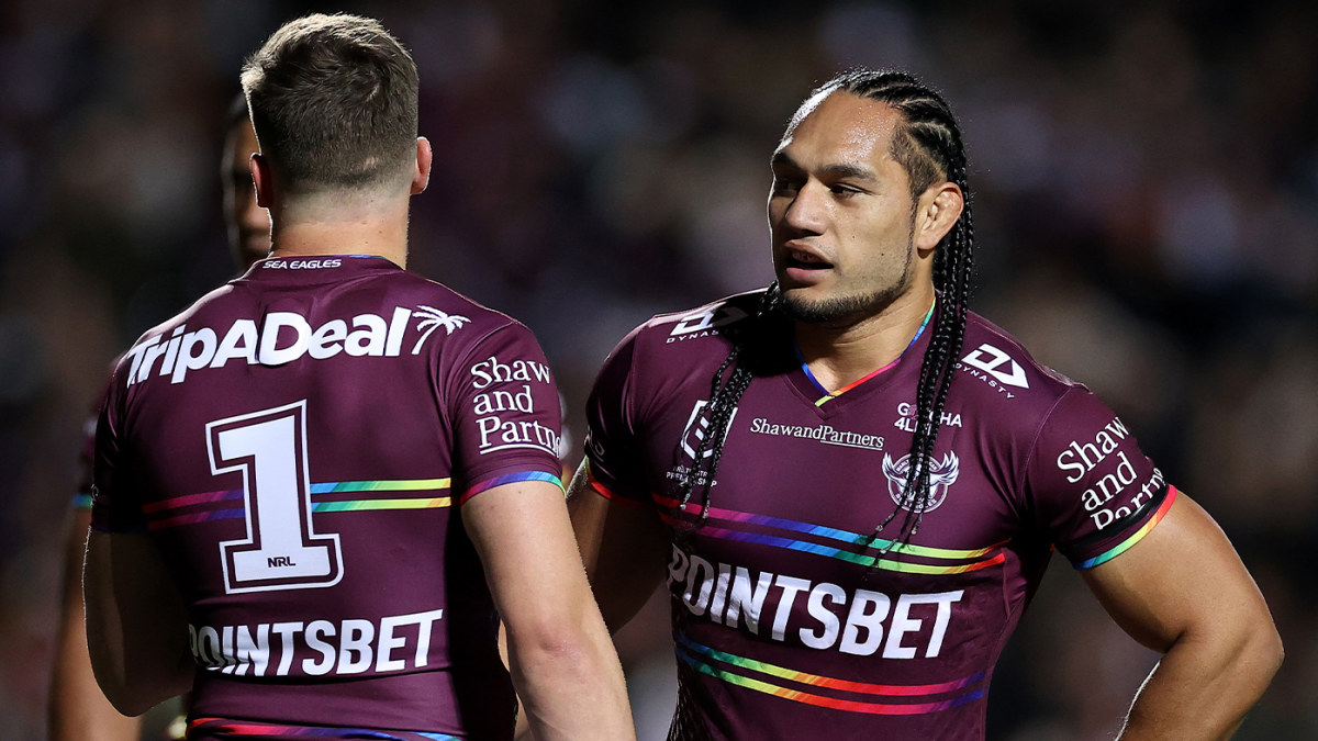 NRL 2022: Manly Sea Eagles, pride jersey, players, coach Des Hasler ...