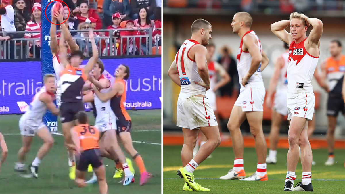 AFL: Sam Reid denied mark as GWS Giants edge Sydney Swans in Sydney Derby