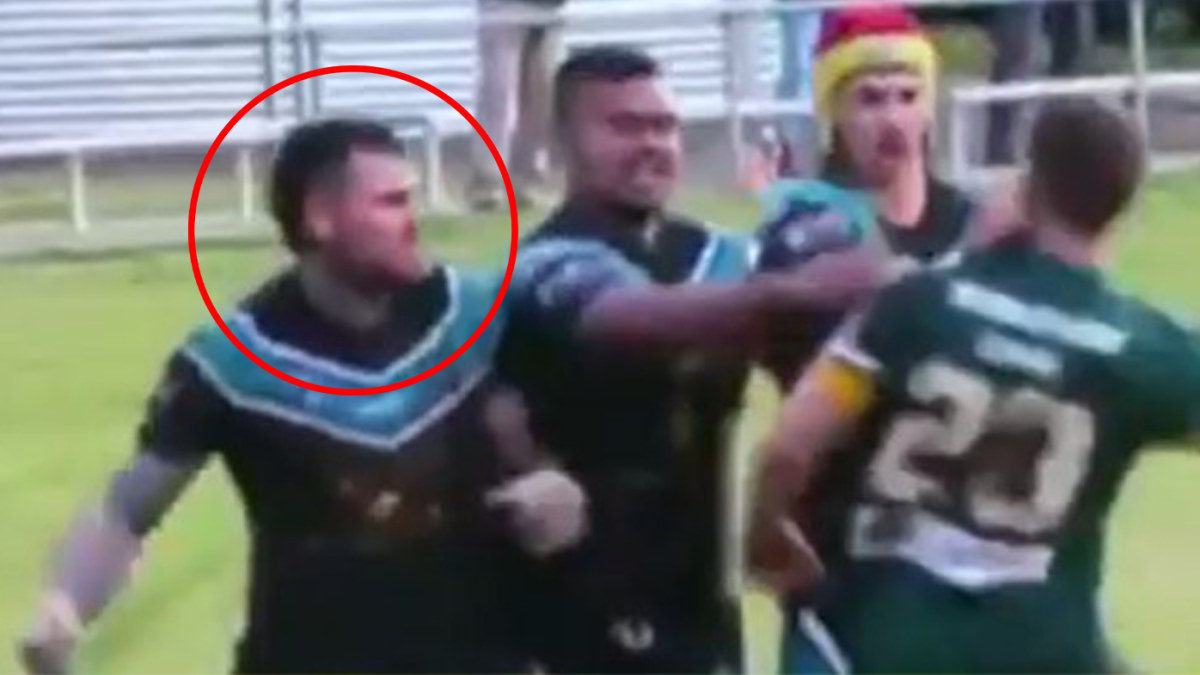 NRL 2022: Josh Dugan, fight, brawl, sent off, video, bush footy ...
