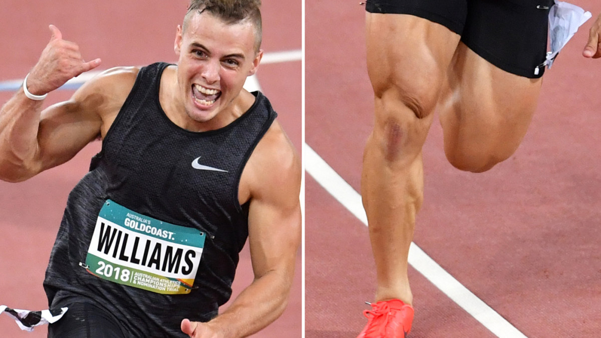 Sprinter Trae 'Quadzilla' Williams flies to 100m victory at Australian ...