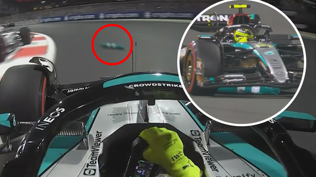 F1 news 2024 Abu Dhabi Grand Prix qualifying: Lewis Hamilton Q1 exit by stray bollard, video ...