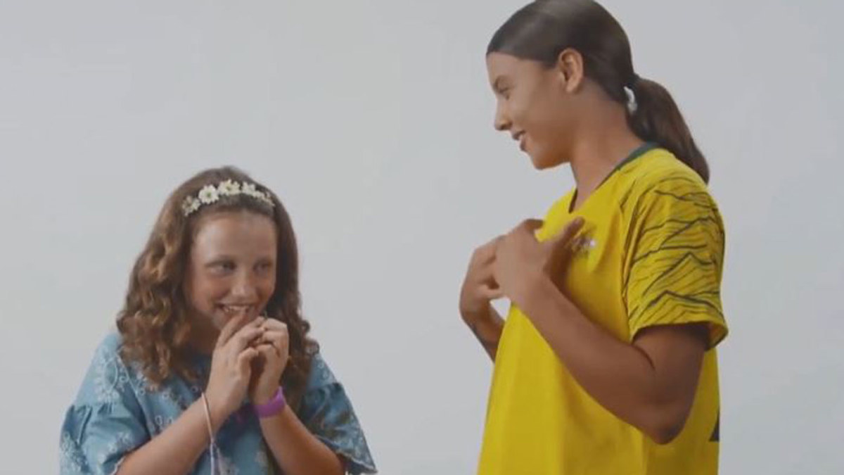 Heart melting moment Sam Kerr surprises young fan Willow