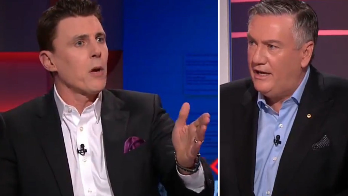 AFL: Steele Sidebottom, Eddie McGuire and Matthew Lloyd heated exchange ...