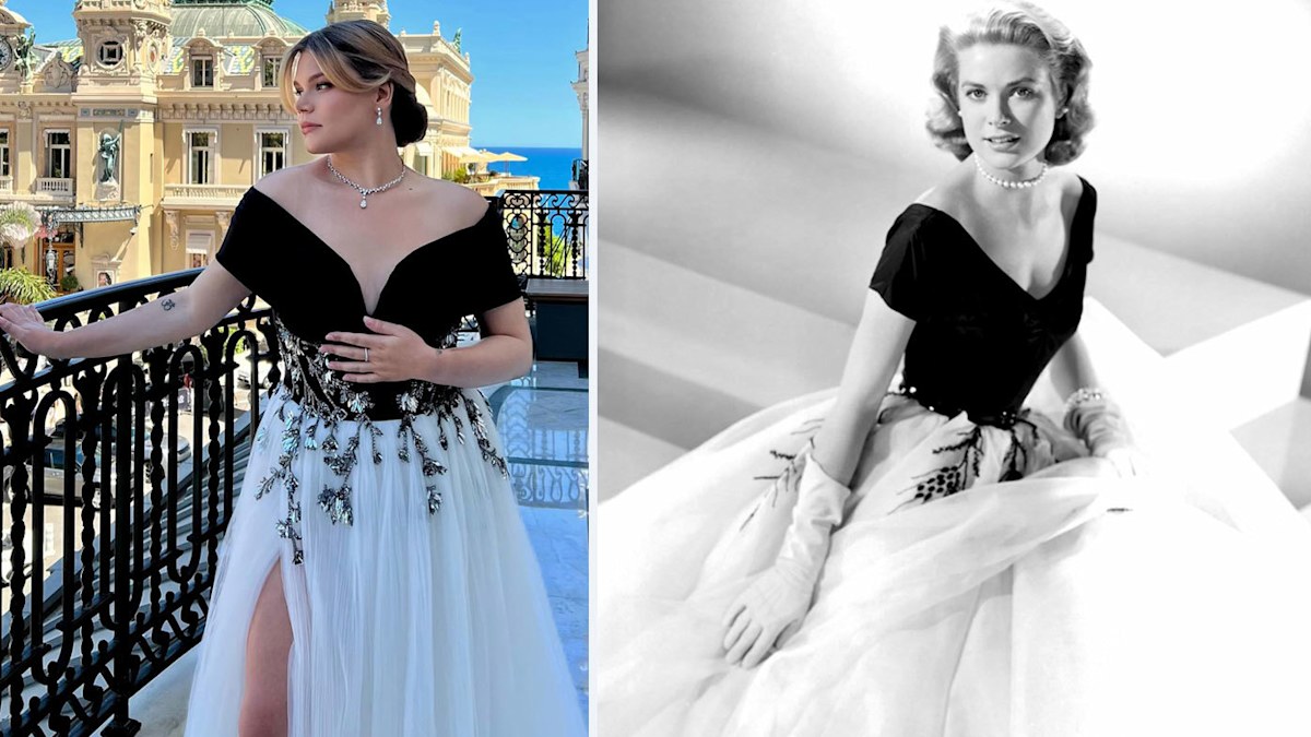 Grace Kelly's granddaughter recreates screen siren's iconic look for ...