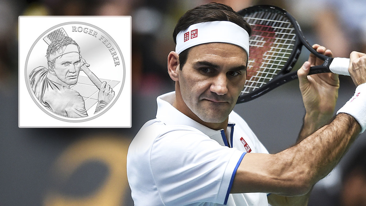 Roger Federer on Swiss coin, Switzerland Mint, tennis news