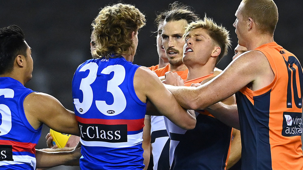 AFL: Bulldogs get revenge as brawl erupts, GWS Giants