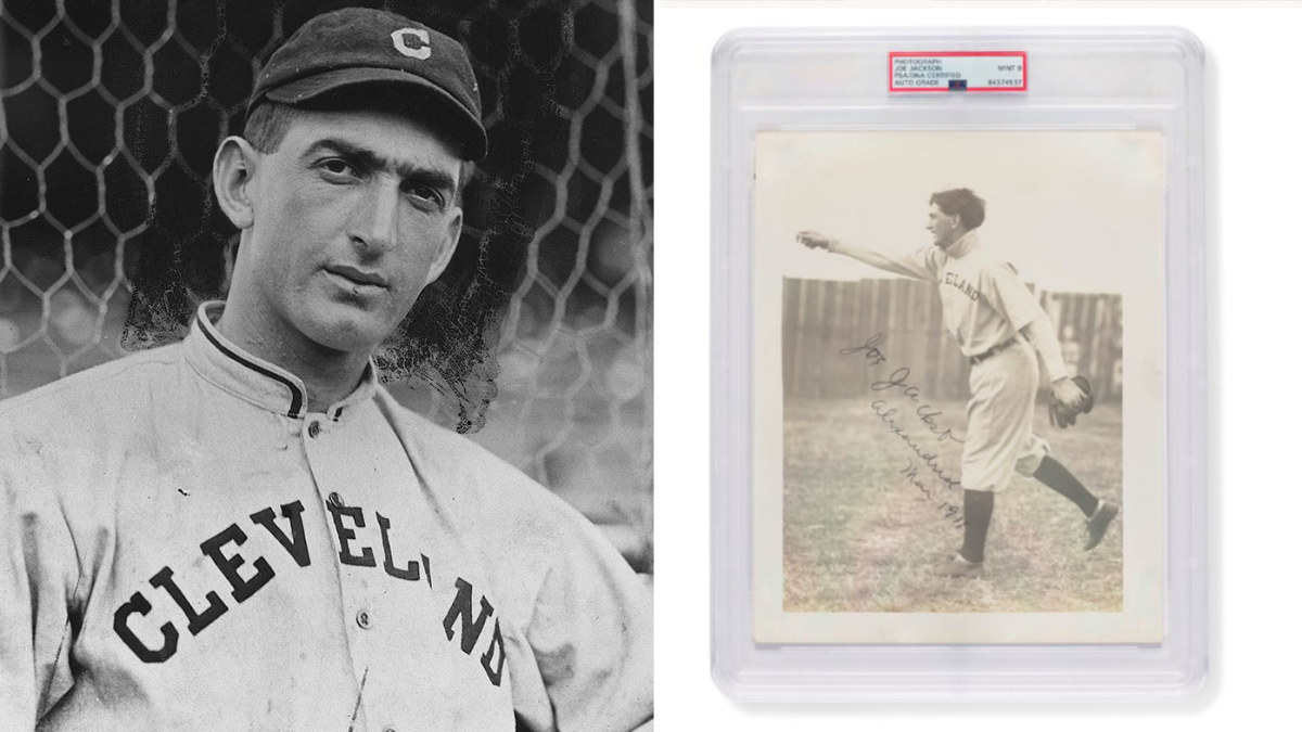 MLB: Joe Jackson autographed photograph, 1911 photo sells for $2.01 million