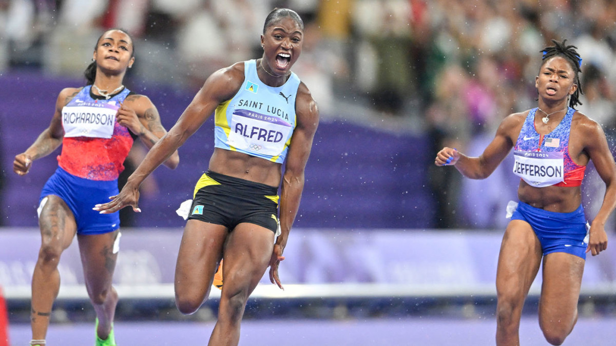 Paris 2024 Olympics: Julien Alfred of St Lucia wins women's 100m gold ...