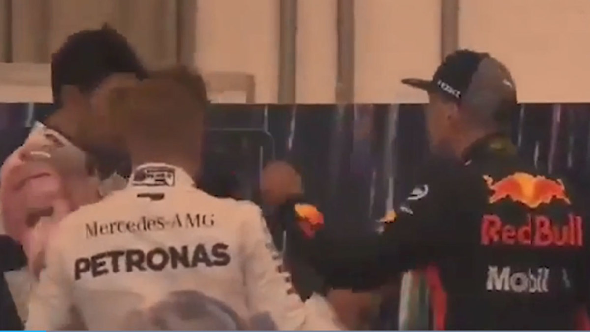 F1 video: Max Verstappen shoves Esteban Ocon at Brazilian Grand Prix