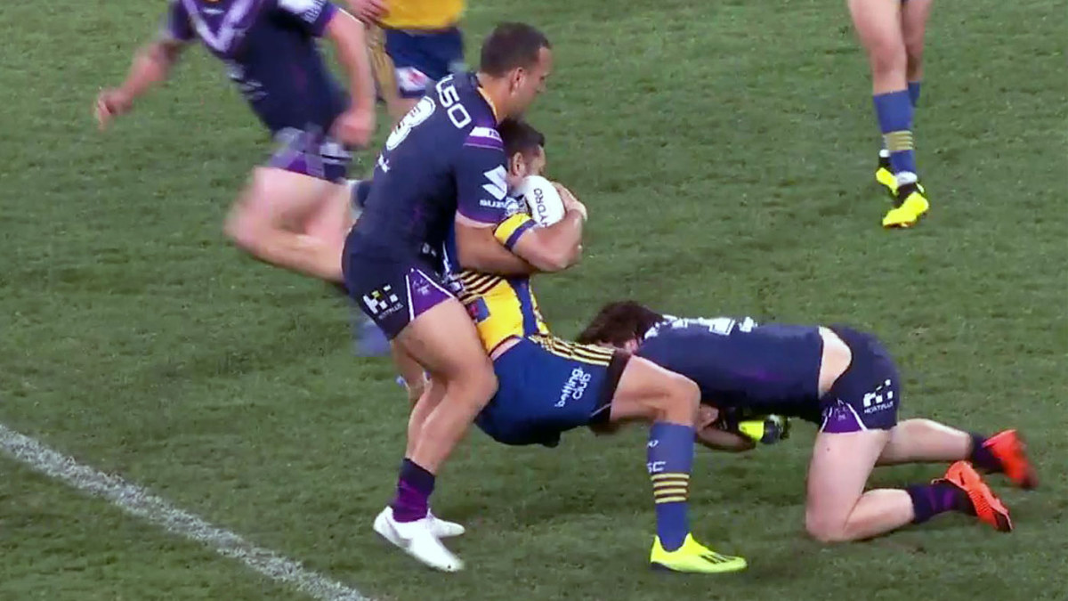 NRL: Melbourne Storm's Will Chambers under fire for 'crusher' tackle on ...