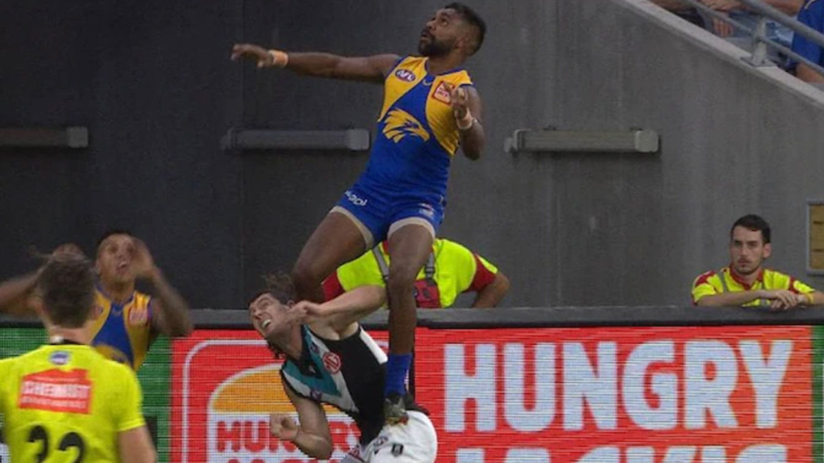 AFL news, 2021: West Coast Eagles' Liam Ryan takes specky in Port ...