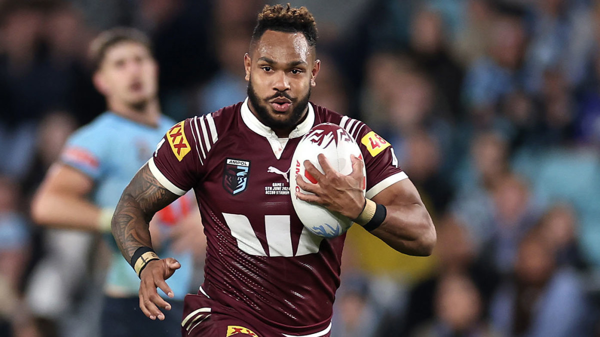 State of Origin 1 2024: Queensland Maroons' Hamiso Tabuai-Fidow scores ...