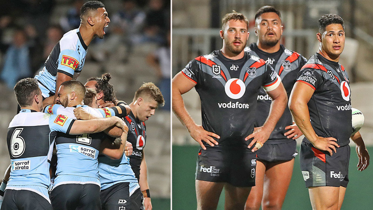 NRL: Cronulla Sharks defeat New Zealand Warriors, round 18, Toby ...