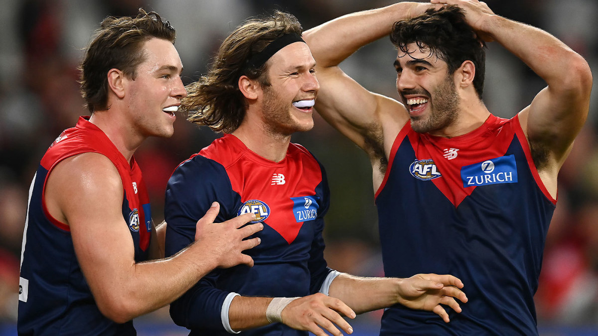 AFL: Melbourne winger Ed Langdon's 'unbelievable' Goal of the Year ...