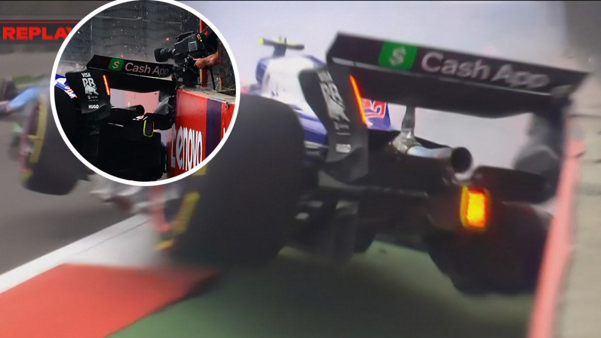 F1 news 2024 Mexican Grand Prix: Yuki Tsunoda crash, camera man's close ...