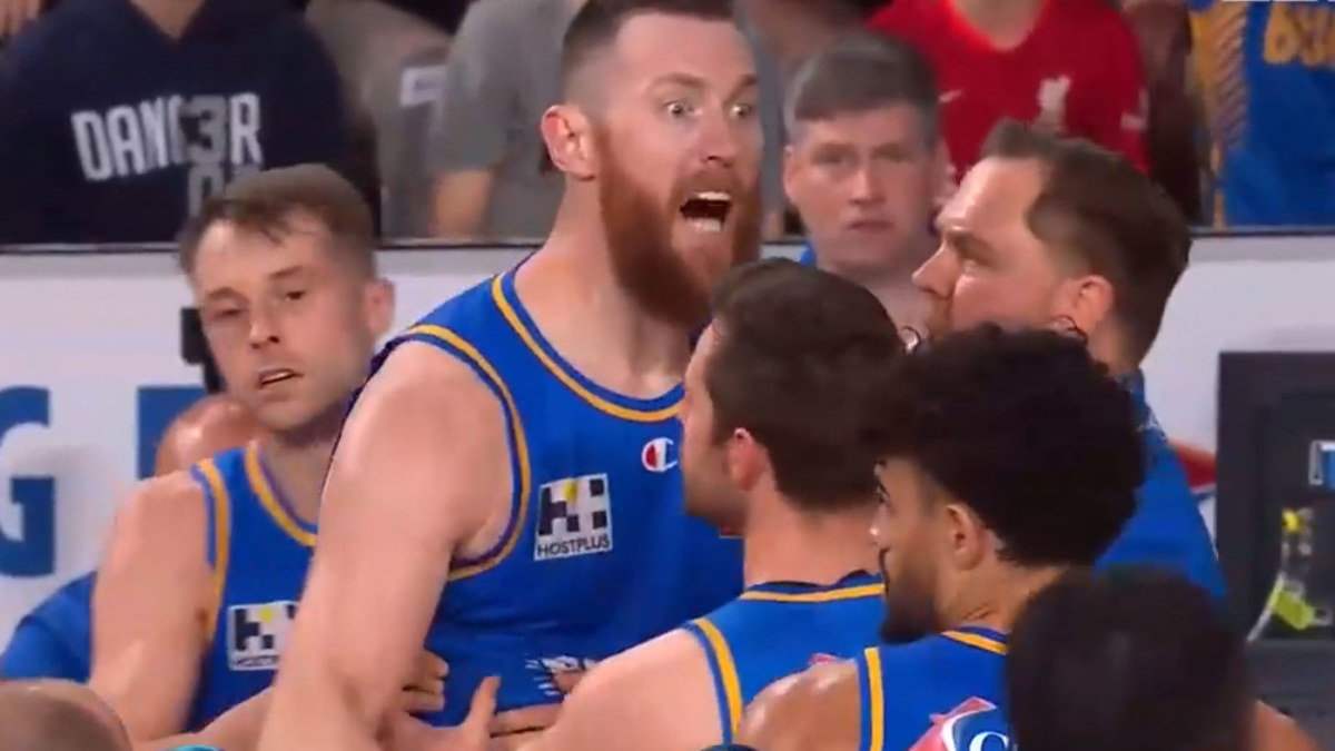 NBL news 2023: Aron Baynes ejected after fiery clash, Brisbane Bullets ...