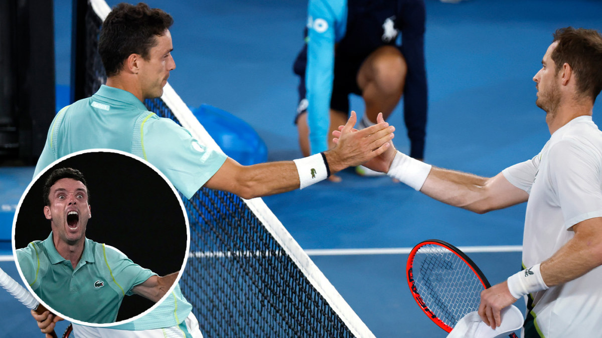 Australian Open 2023: Andy Murray v Roberto Bautista Agut match, handshake, video