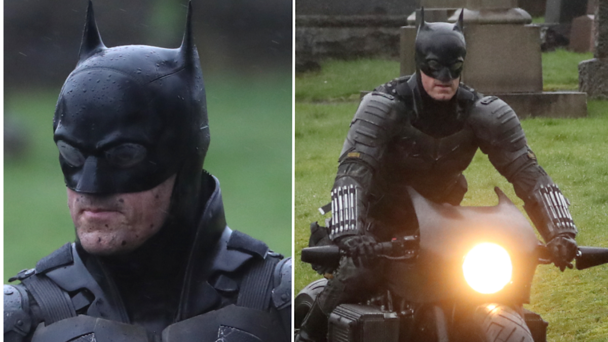 The Batman leaked images and video reveal Batcycle, full Batsuit | Nine ...
