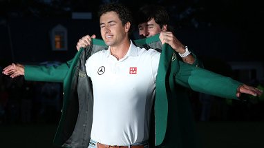 adam scott green jacket photo