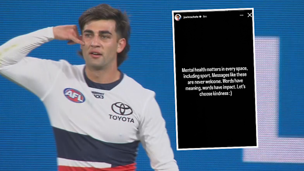 AFL news 2026 | Josh Rachele Instagram abuse message; Adelaide Crows vs ...