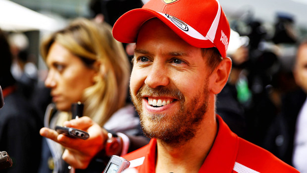 F1: Sebastian Vettel's hilarious radio message to Ferrari team in ...