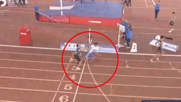 Athletics news 2025: Teenage runner disqualified for pushing rival at ...