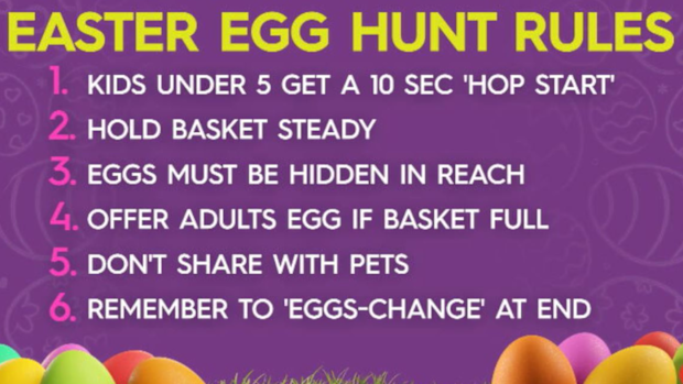 'Official' rules for this year's Easter egg hunt | Nine.com.au