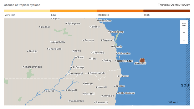 Tropical Cyclone Alfred update: When will it make landfall, are shops ...
