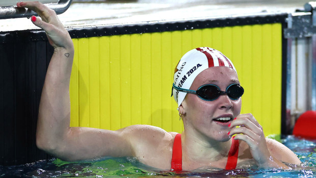 Australian Olympic swimming trials 2024: Ariarne Titmus comforts Abbey ...