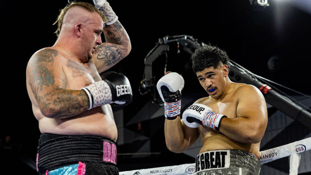 Uncaged boxing fight 2024: Alex Leapai Jr vs Damien Johnson; George ...
