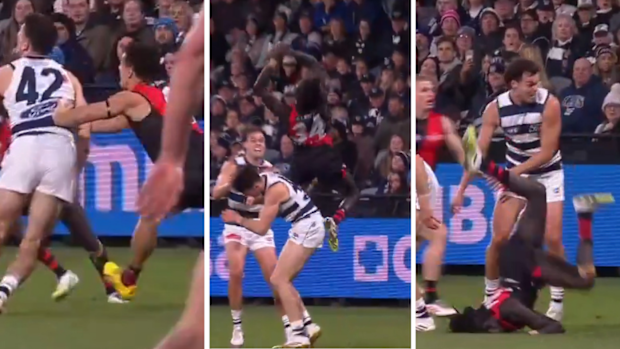AFL News 2025: Essendon midfielder Dylan Shiel banned for shove that ...