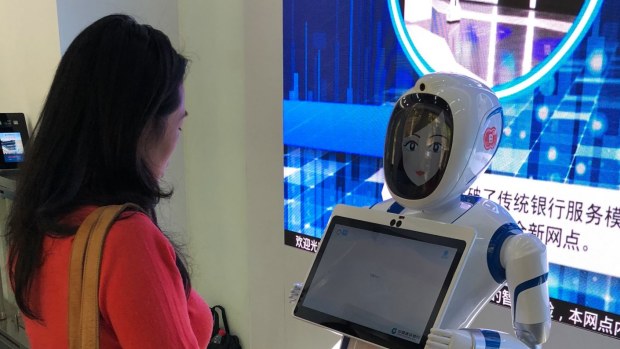 The Chinese bank branch staffed entirely by robots